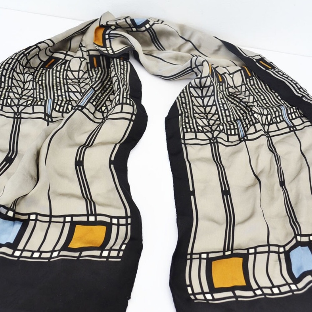 Frank Lloyd Wright Vintage Fine Art Museum Scarf - Gem